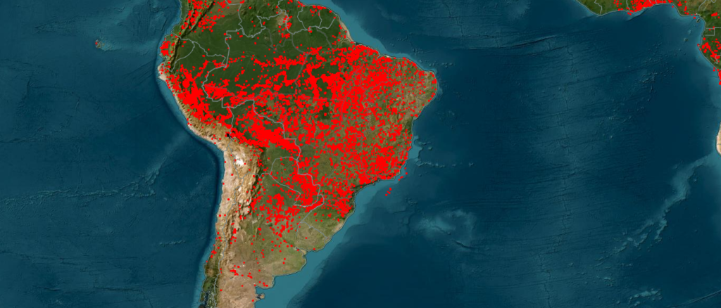 Llega a Concordia el humo de los incendios en Brasil y Bolivia